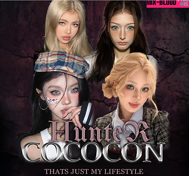 【年抛上新】COCOCON美瞳 – 摄魂夺魄焦点制造机 四月混血屠榜妖姬Hunter系列登陆 - VVCON美瞳商城